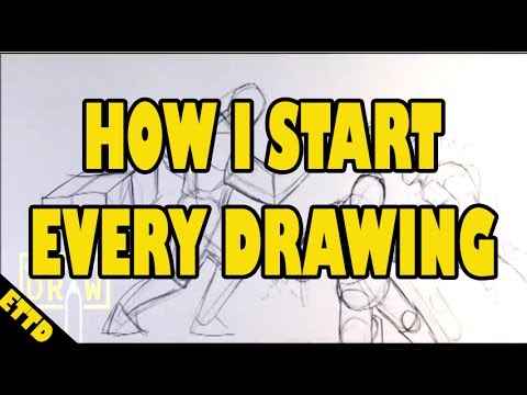 How I start Every Drawing - Easy Things to Draw - YouTube
