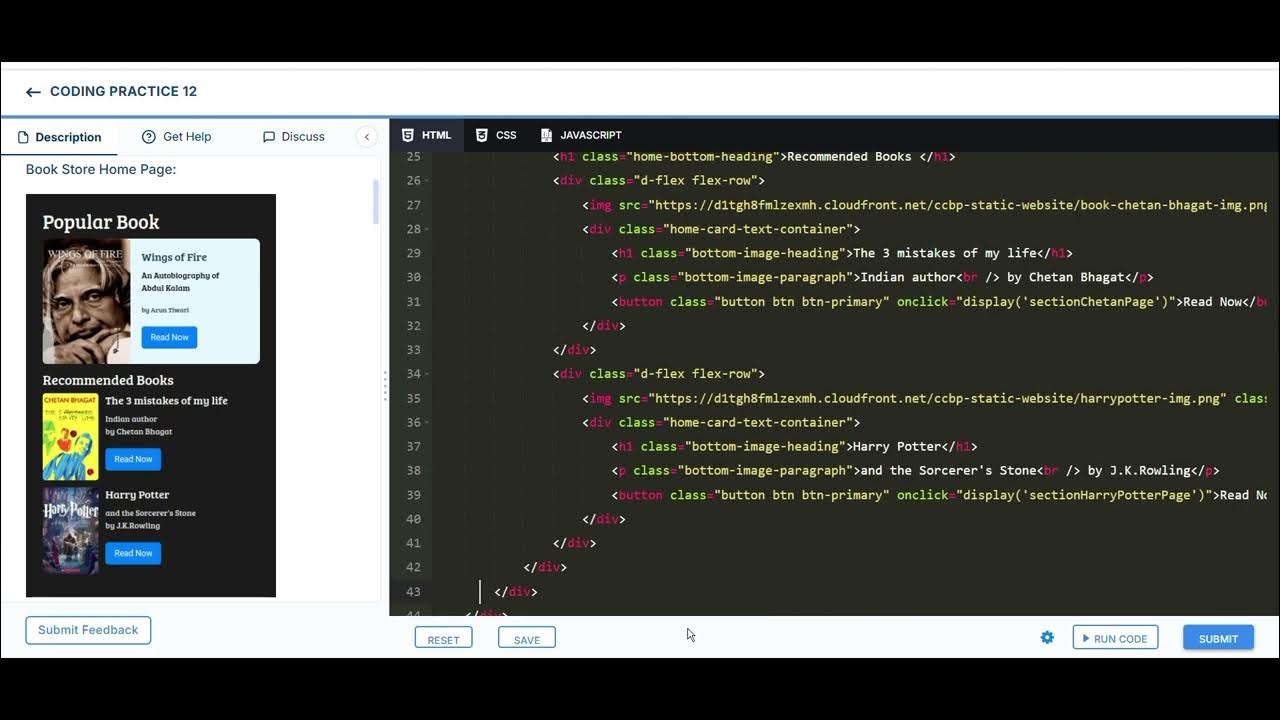 HTML | CSS | Website Integration | Coding Practice-12 | NxtWave | CCBP 4.0 - YouTube