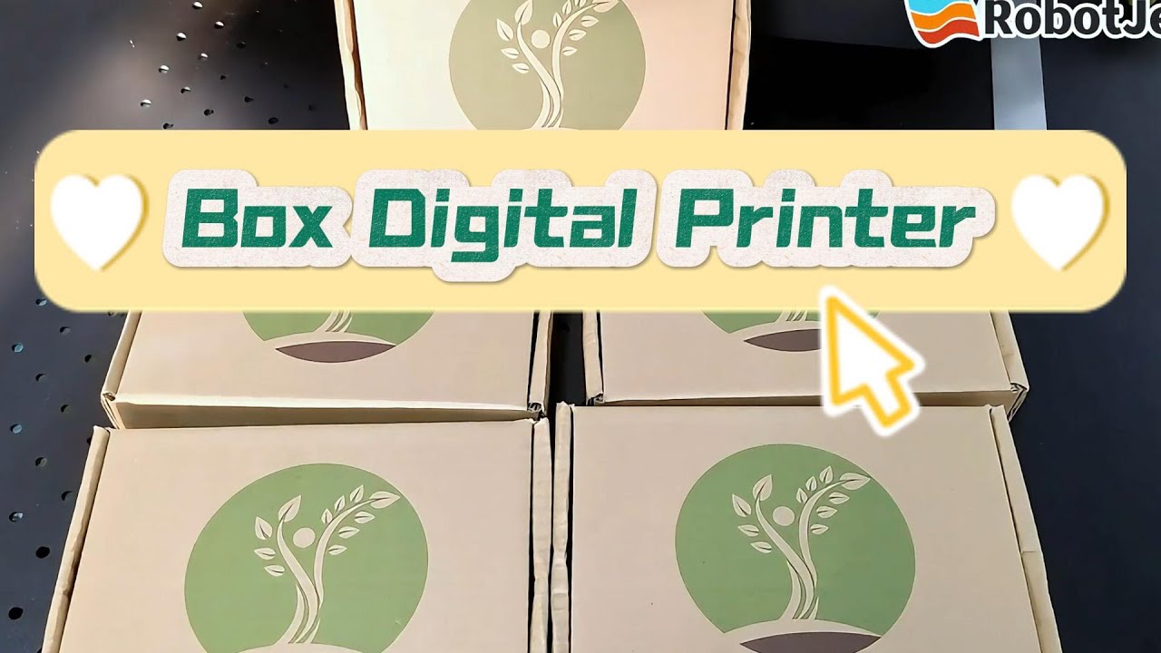 Box Digital Printer, Single pass inkjet printer - YouTube