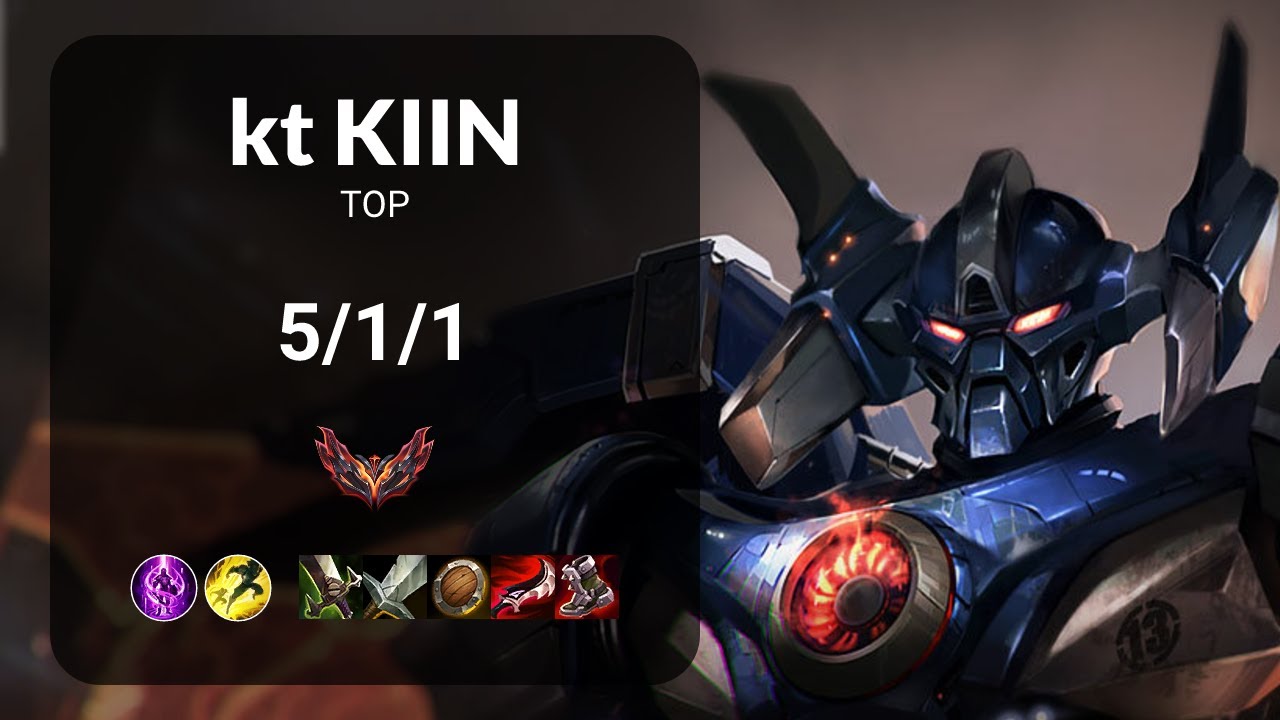 kt Kiin Aatrox vs Fiora TOP - KR GRANDMASTER Patch 13.16 - YouTube