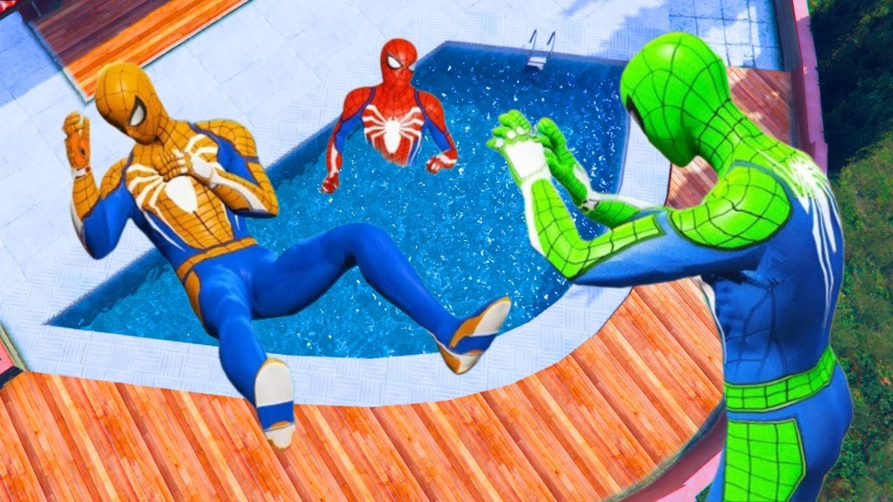 spider man jumping off a building - YouTube