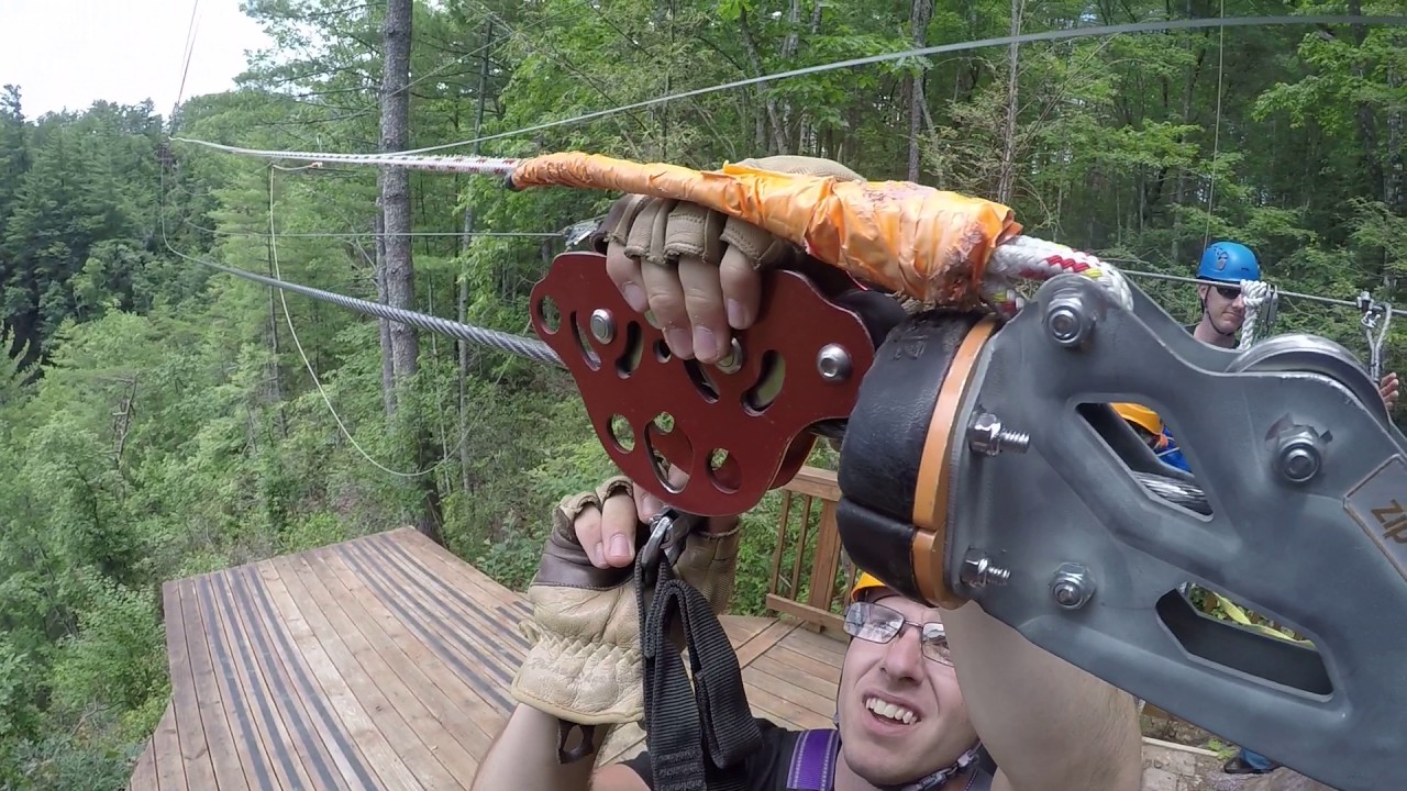 Zip Line at The Wilds Christian Camp - YouTube