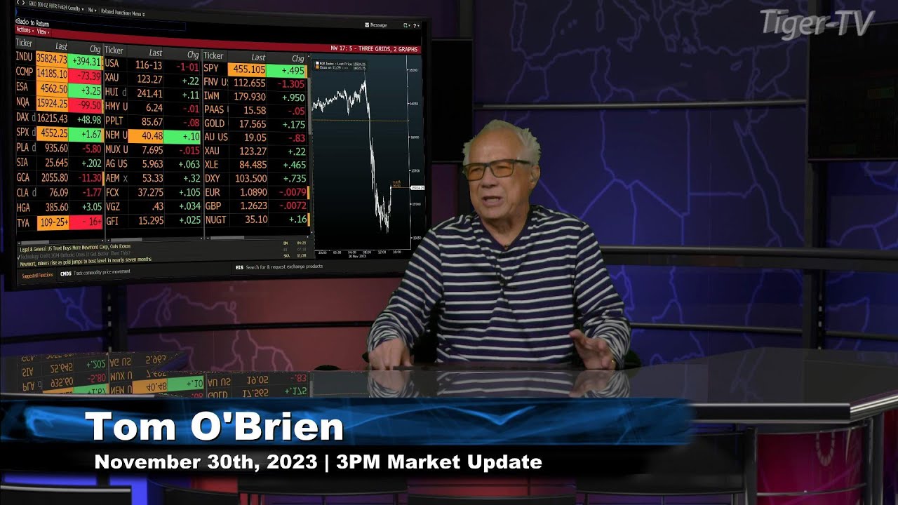November 30th, 3PM ET Market Update on TFNN - 2023 - YouTube