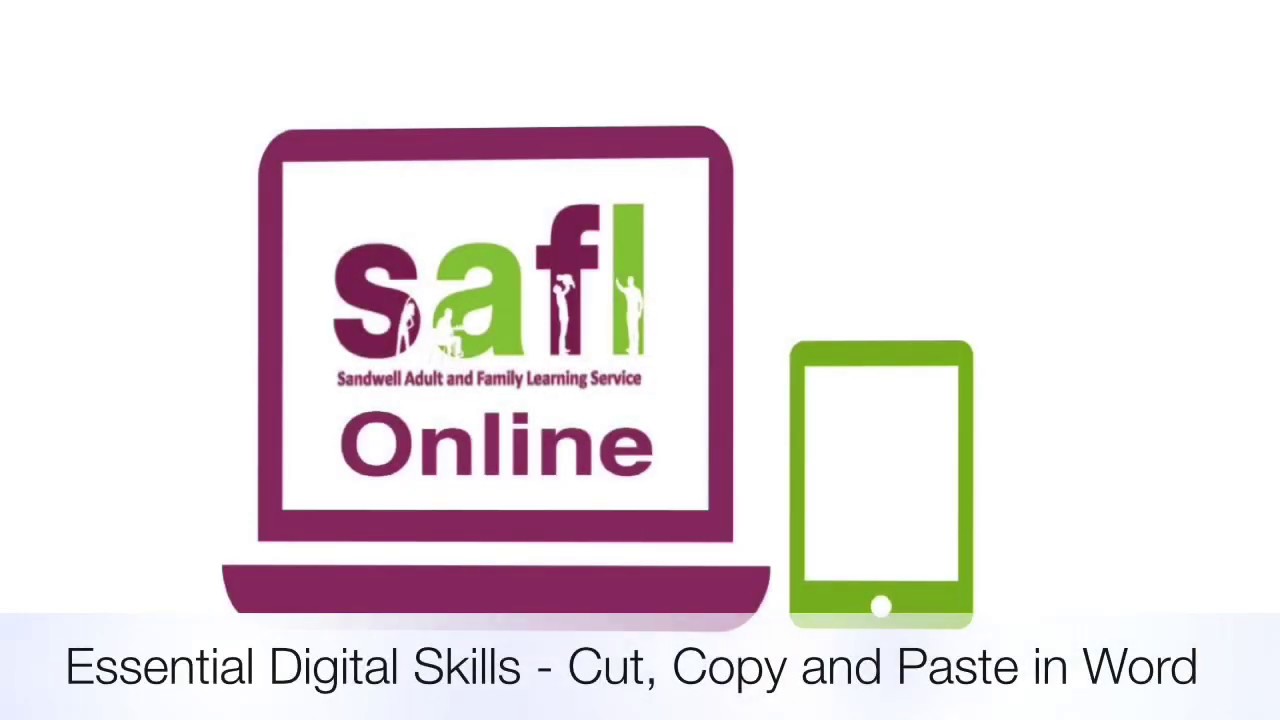 Essential Digital Skills - Cut Copy and Paste - YouTube