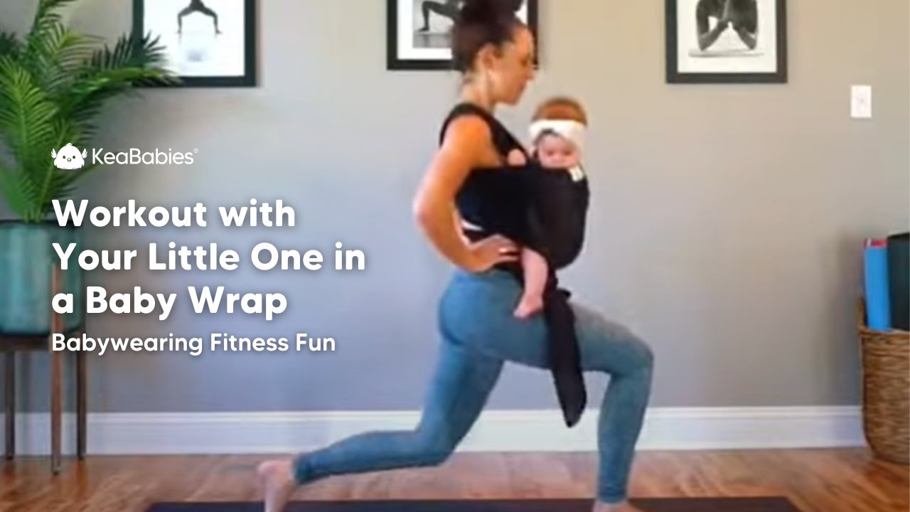 How To: Exercise with Your Baby Using a Wrap Carrier - YouTube