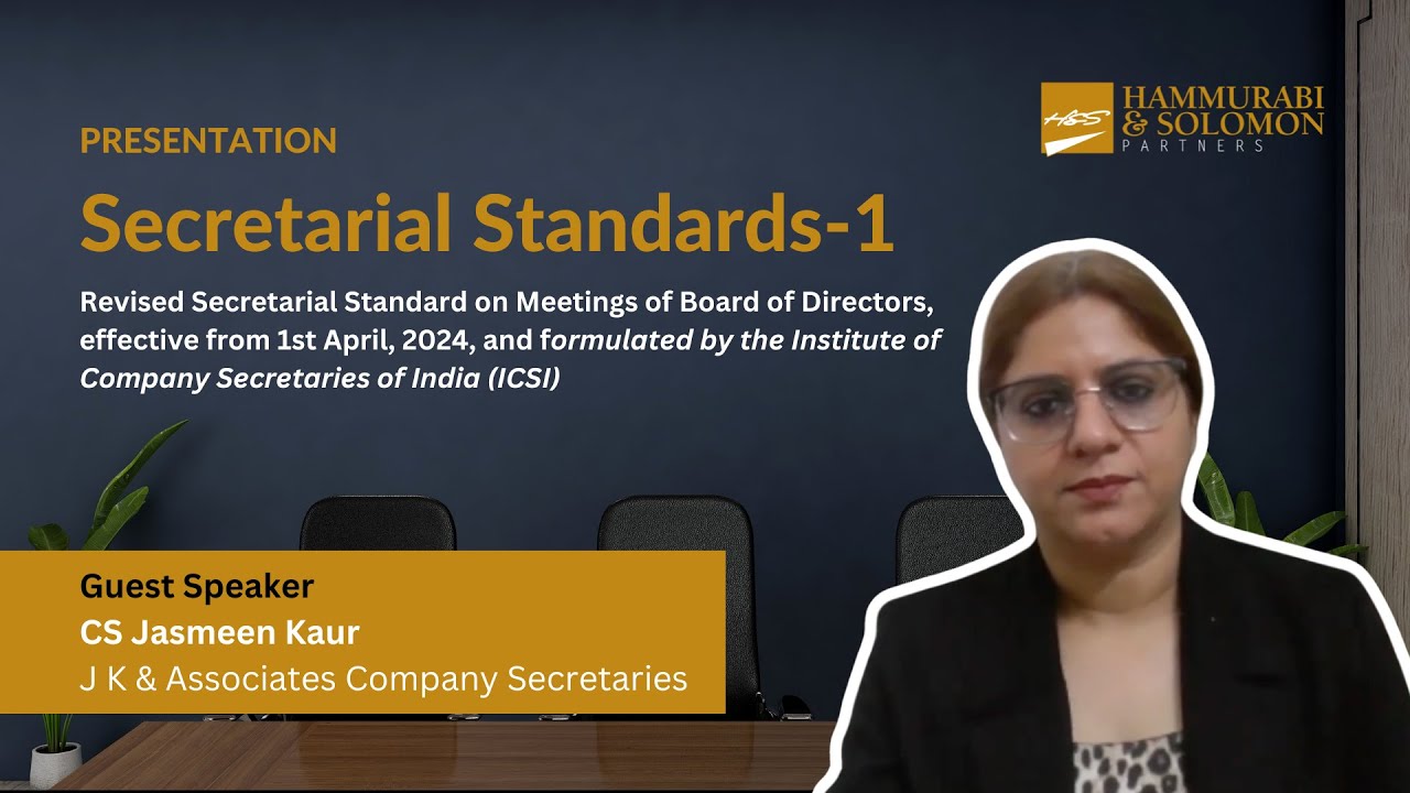 Understanding Secretarial Standards-1 (SS-1) | Expert Insights by CS ...
