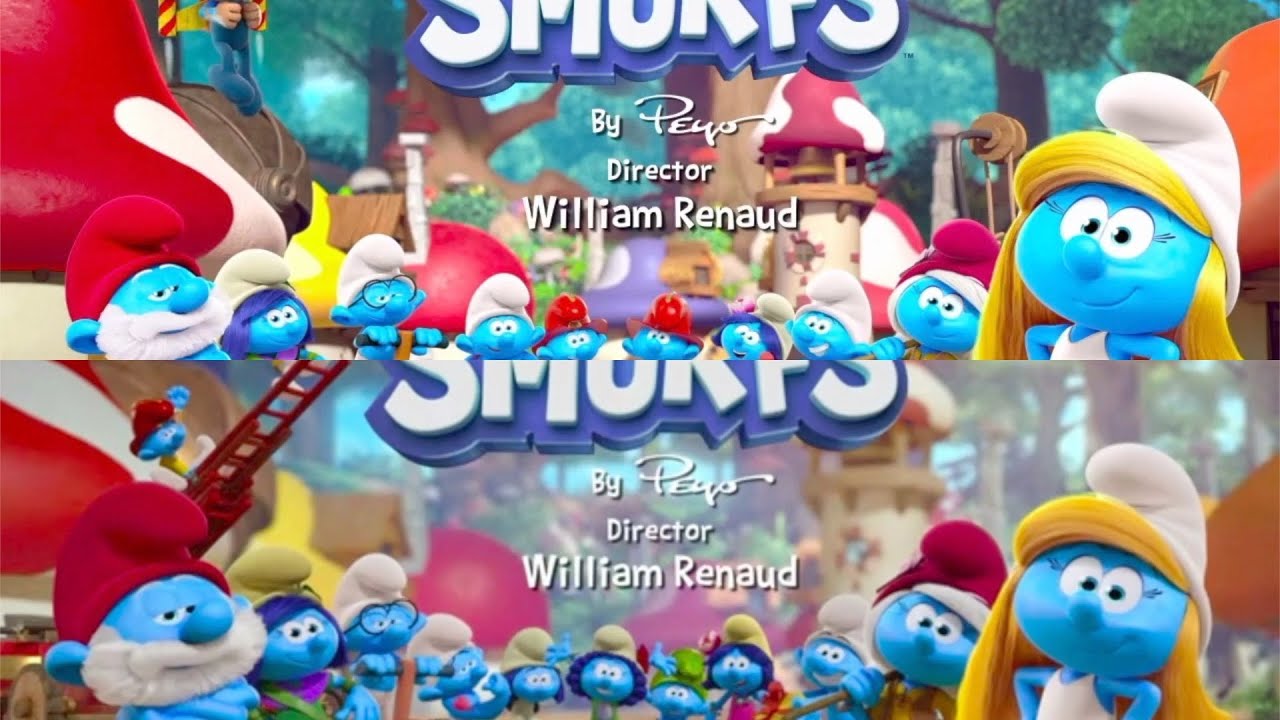 The Smurfs 2021 Intro Season 1 & Season 3 Comparison - YouTube