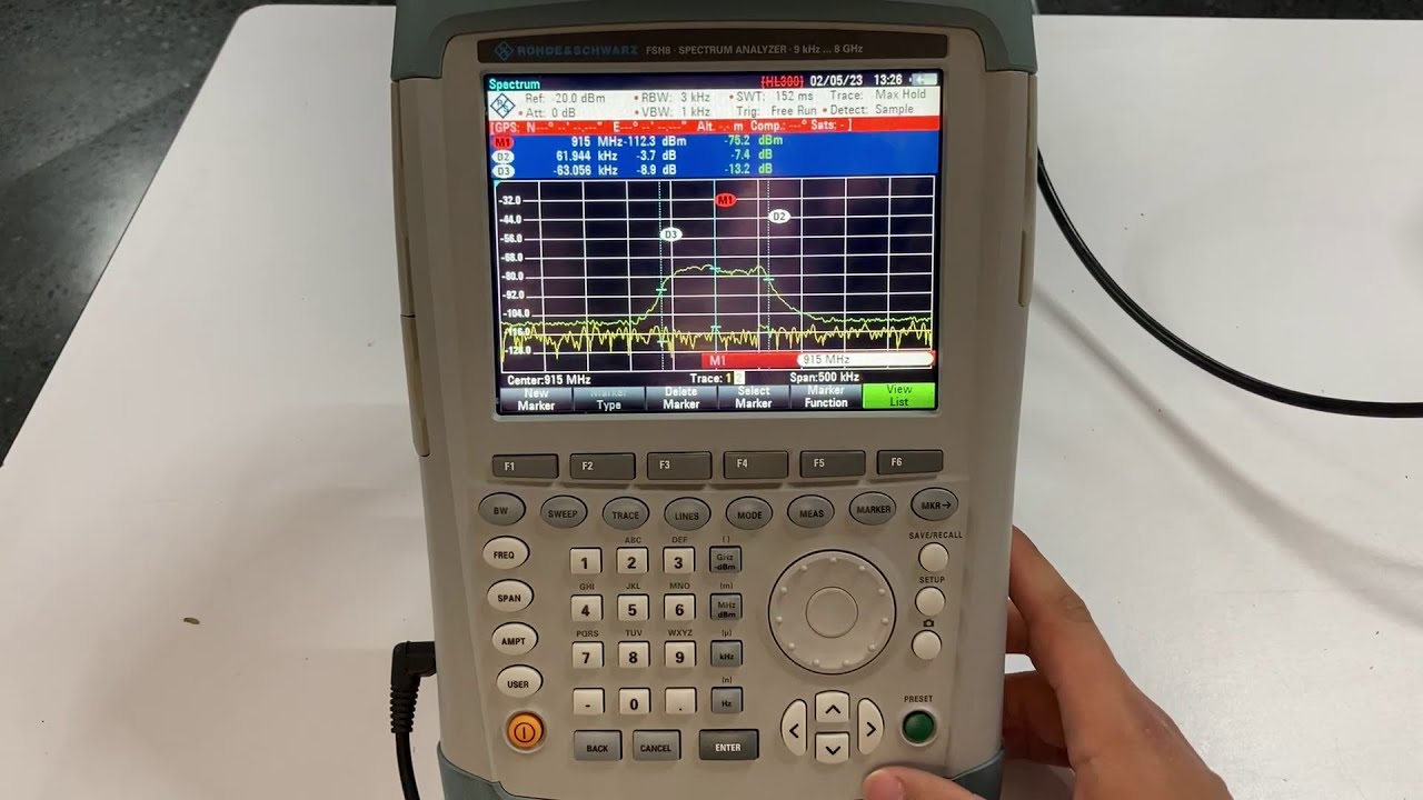Configuracion para visualizar una señal en un Analizador de Espectros ...