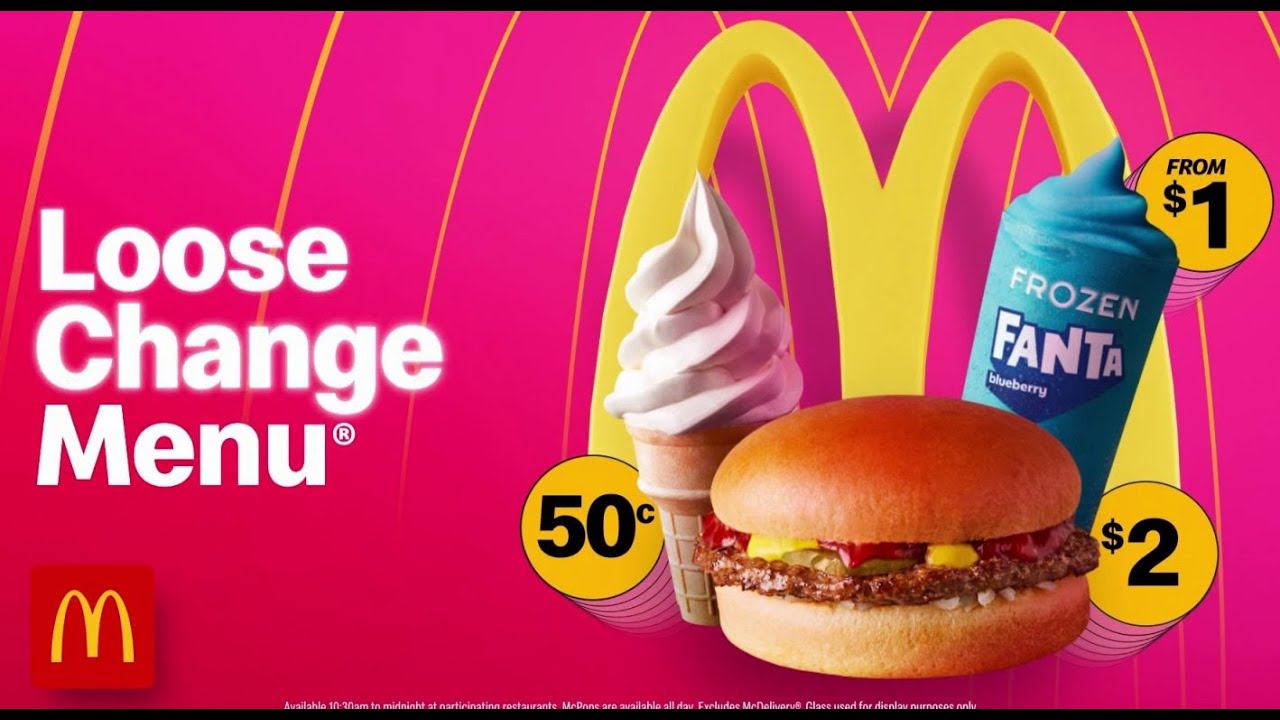 McDonald's Australia loose change menu ad 2025 - YouTube