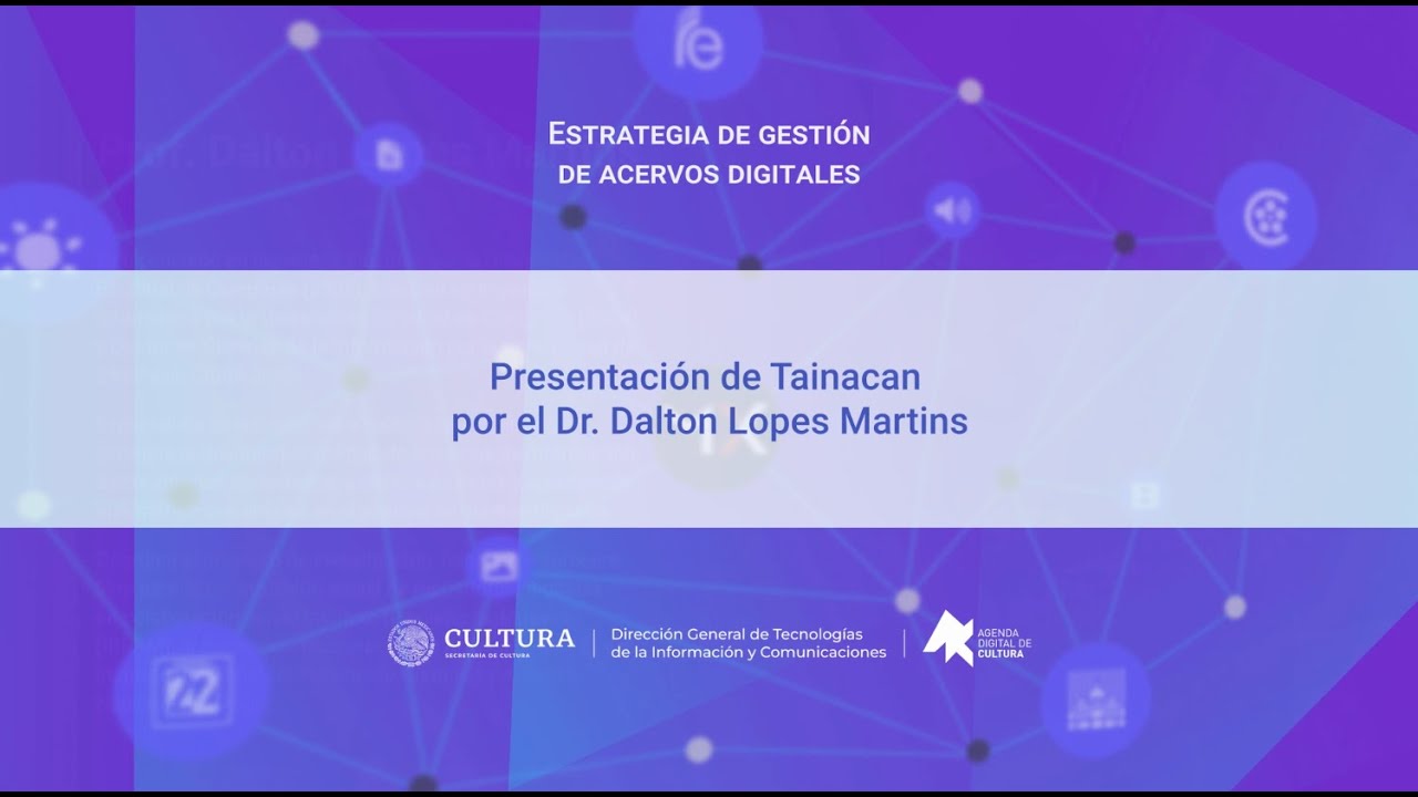 Presentación de Tainacan por el Dr. Dalton Lopes Martins - YouTube