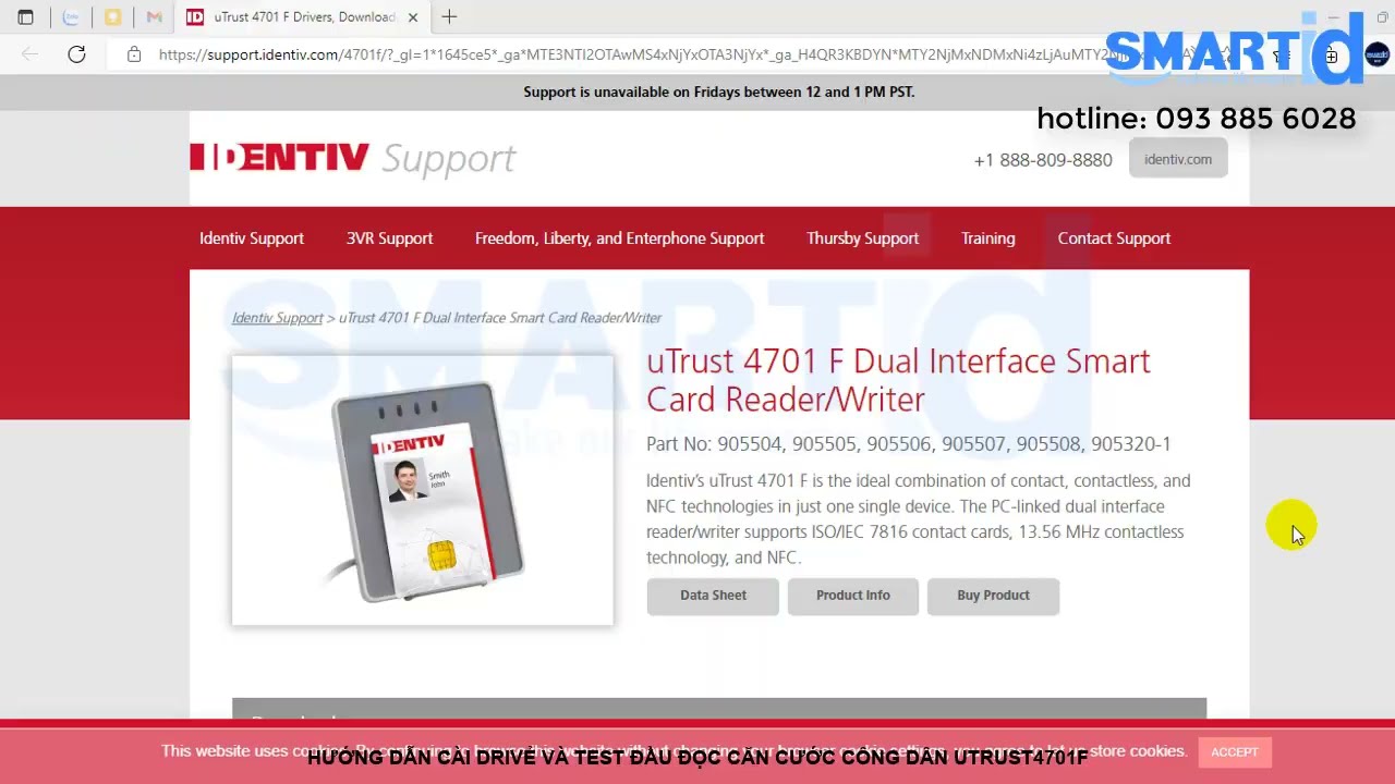 Hướng dẫn cài đặt driver và test đầu đọc căn cước công dân Identiv ...