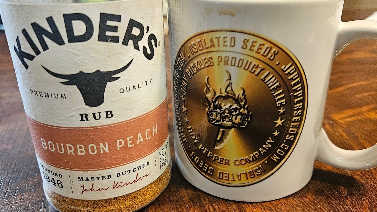 Kinder's Bourbon PEACH Dry Rub - YouTube