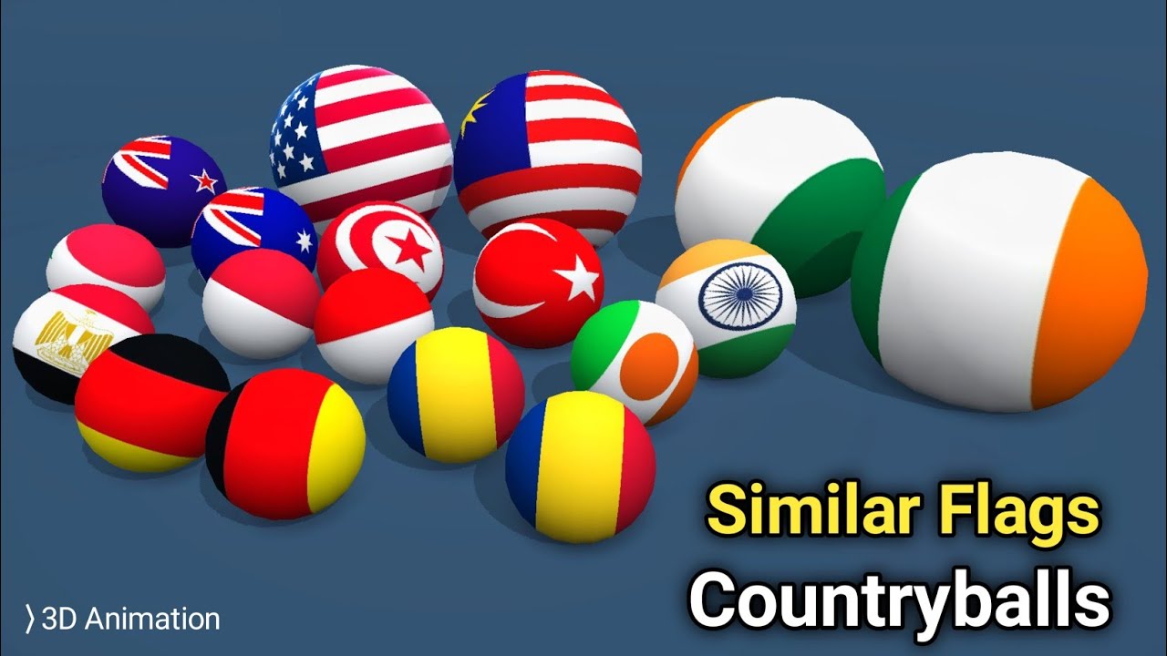 Similar Flags Countryballs - YouTube