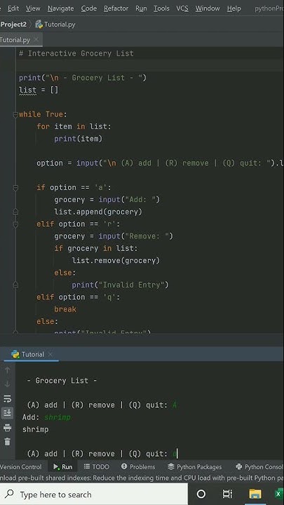 Python Grocery List Pythonforbeginners Pythonprogramming Pythontutorial Engineering