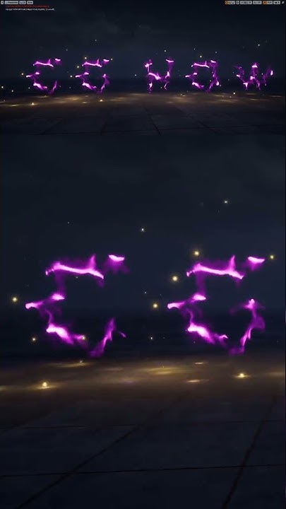 Smoke Text Effect in Unreal Engine Niagara Tutorial - YouTube