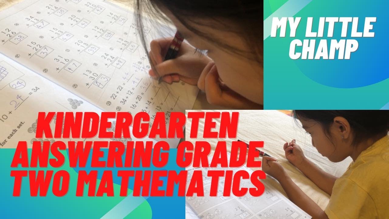 Kindergarten answering Grade Two Mathematics | 5 year old doing Grade ...