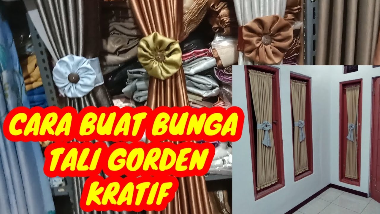 CARA MEMBUAT TALI BUNGA GORDEN - YouTube