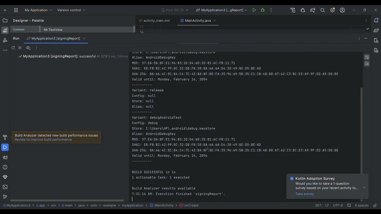 Fingerprint SHA1, SHA-256, MD5 In Android Studio || Sameer Swaraj - YouTube