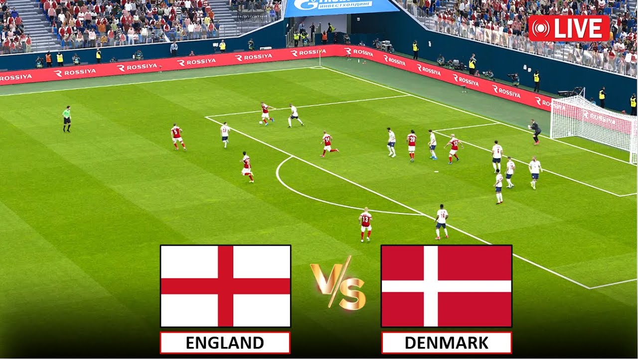 🔴LIVE : ENGLAND vs DENMARK I I Efootball Pes 2021 GAMEPLAY - YouTube