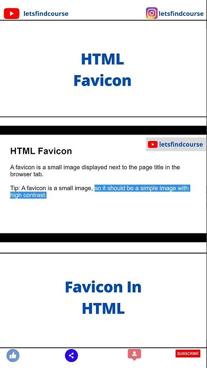 Favicon In HTML | How To Add Fevicon In HTML #html - YouTube