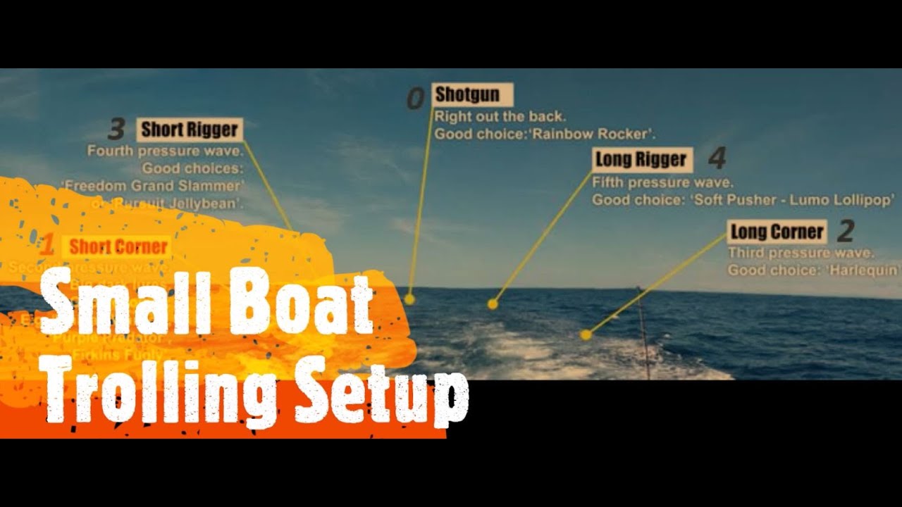Offshore 5 rod trolling set up - YouTube
