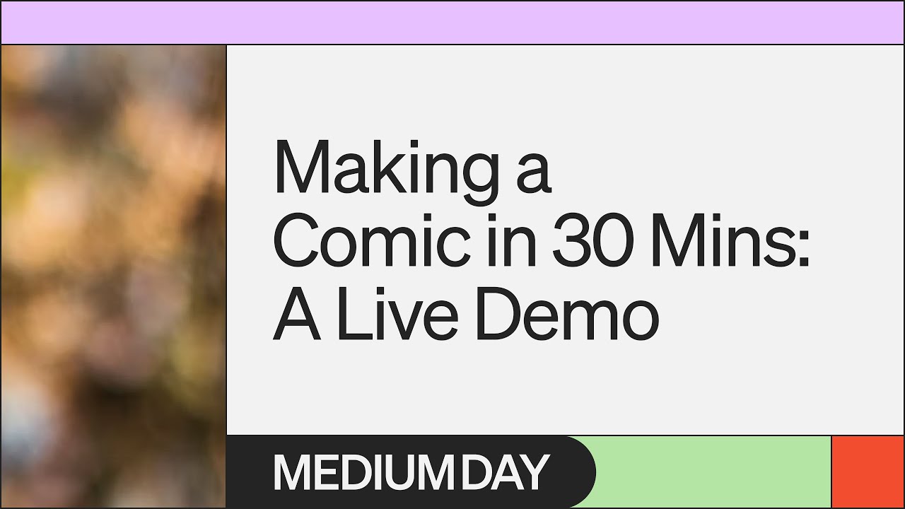 Making a Comic in 30 Mins: A Live Demo | Pablo Stanley | Medium Day ...