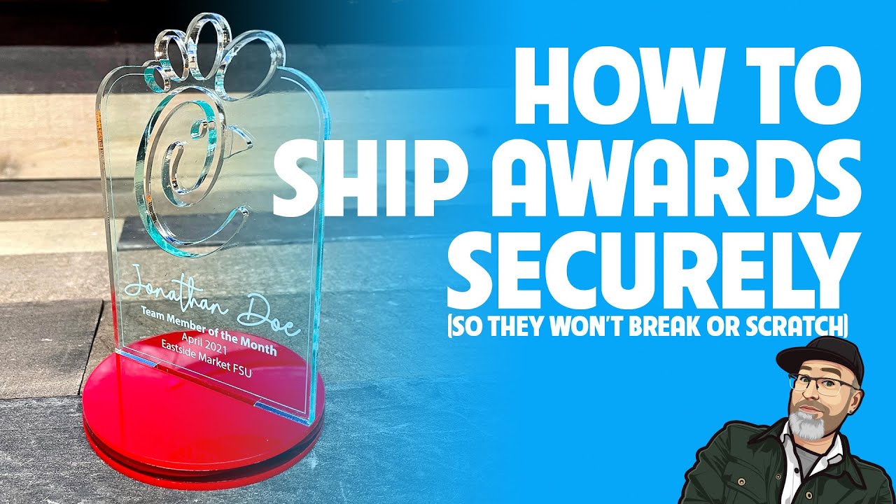 Pro Tip: How to Ship Awards Securely Using a Cardboard Template - YouTube