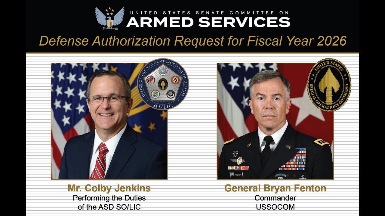 U.S. Special Operations Testimony to Senate Armed Services Committee ...