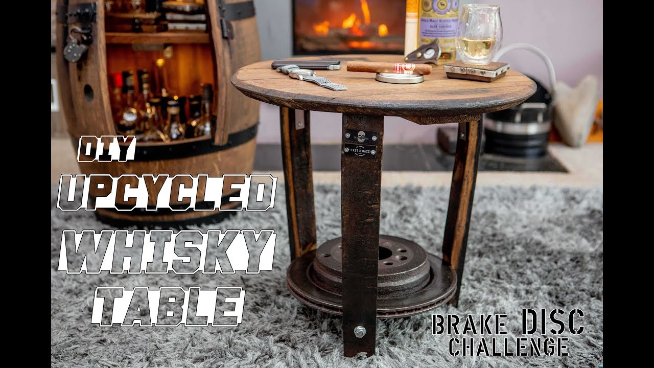 DIY whisky table - Upcycled Brake disc - YouTube