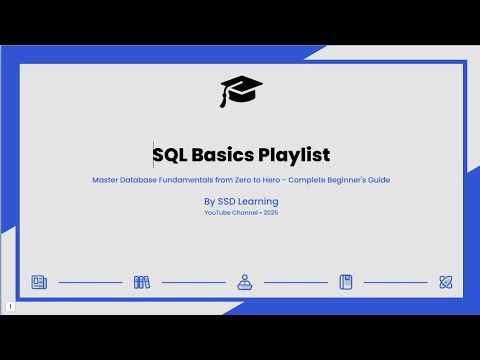 SQL Basics Playlist Overview | Start Your Data Engineering Career with ...