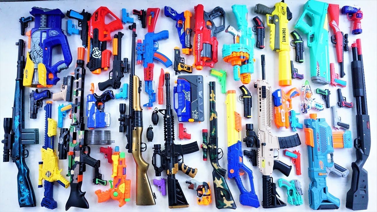 Collecting 7 Sniper Gun AK47 GUN MILITARY MACHINE GUN BLACK SHOTGUN ...