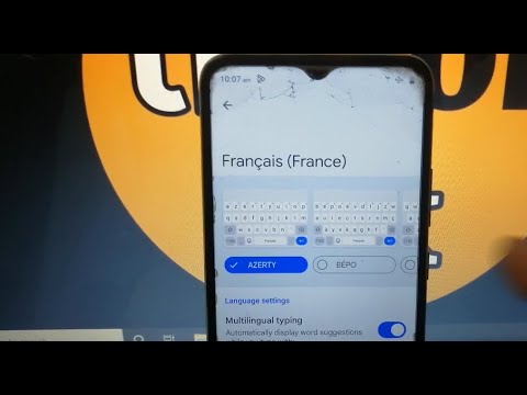 how to write French language in mobile !! how to change keyboard ...