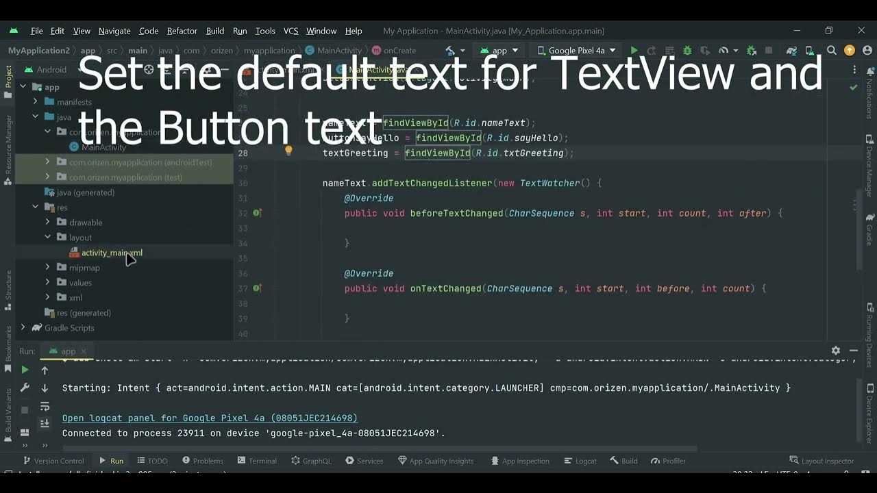 Text Watcher Example - YouTube
