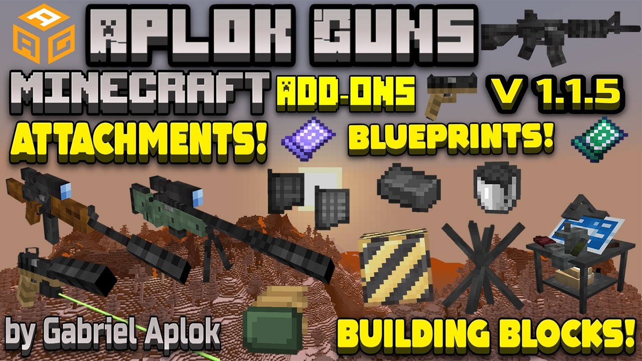 APLOK GUNS! | Tutorials & Crafting Recipes! | 1.21+ - YouTube