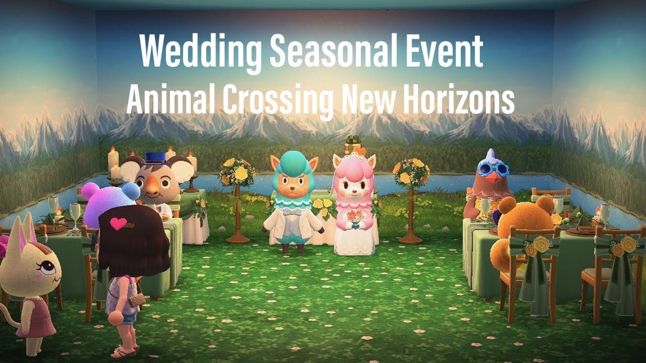 Let’s Play: Animal Crossing New Horizons Part 89 Wedding Garden Party ...