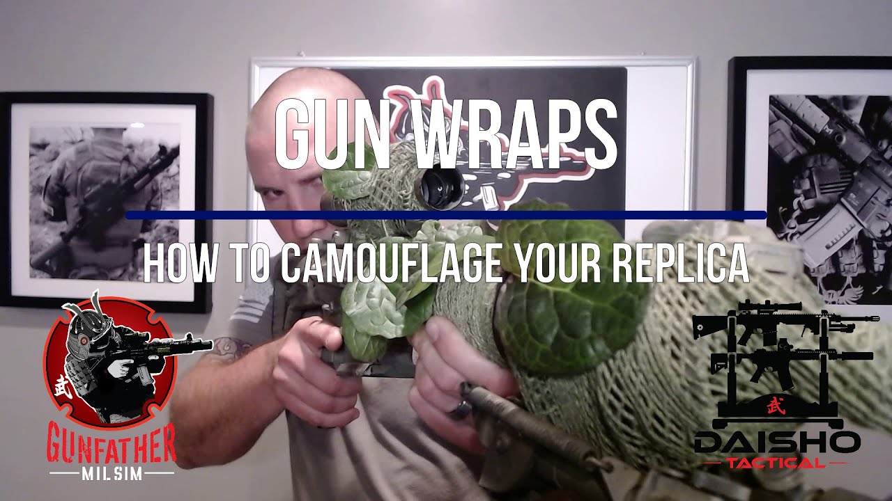 Gun Wraps - How to camouflage your replica - YouTube