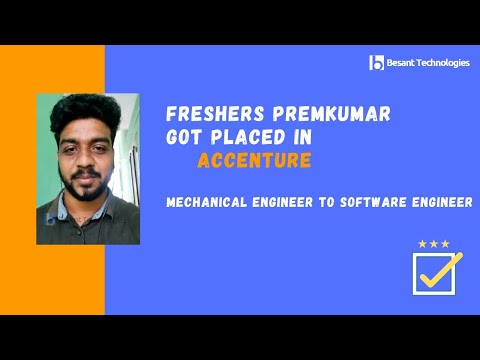 Besant Technologies BTM Reviews | Prem Got Placed in ACCENTURE | Mech ...