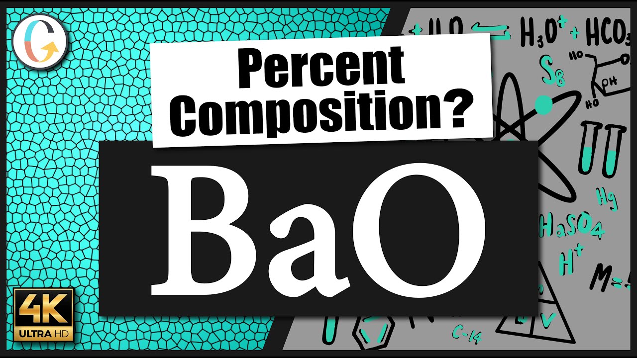 How to find the percent composition of BaO (Barium Oxide) - YouTube