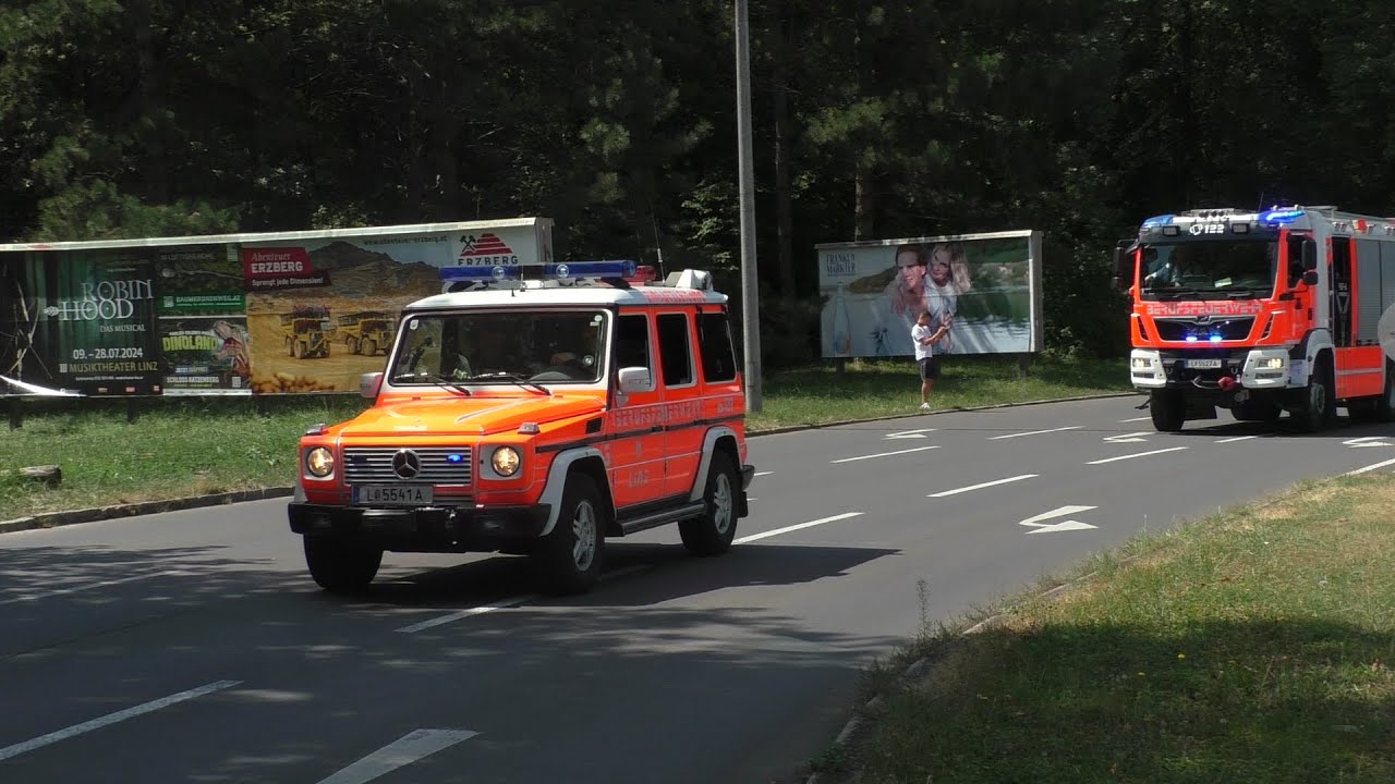 KDOF 1 und RLF 3 BF Linz HFW - YouTube