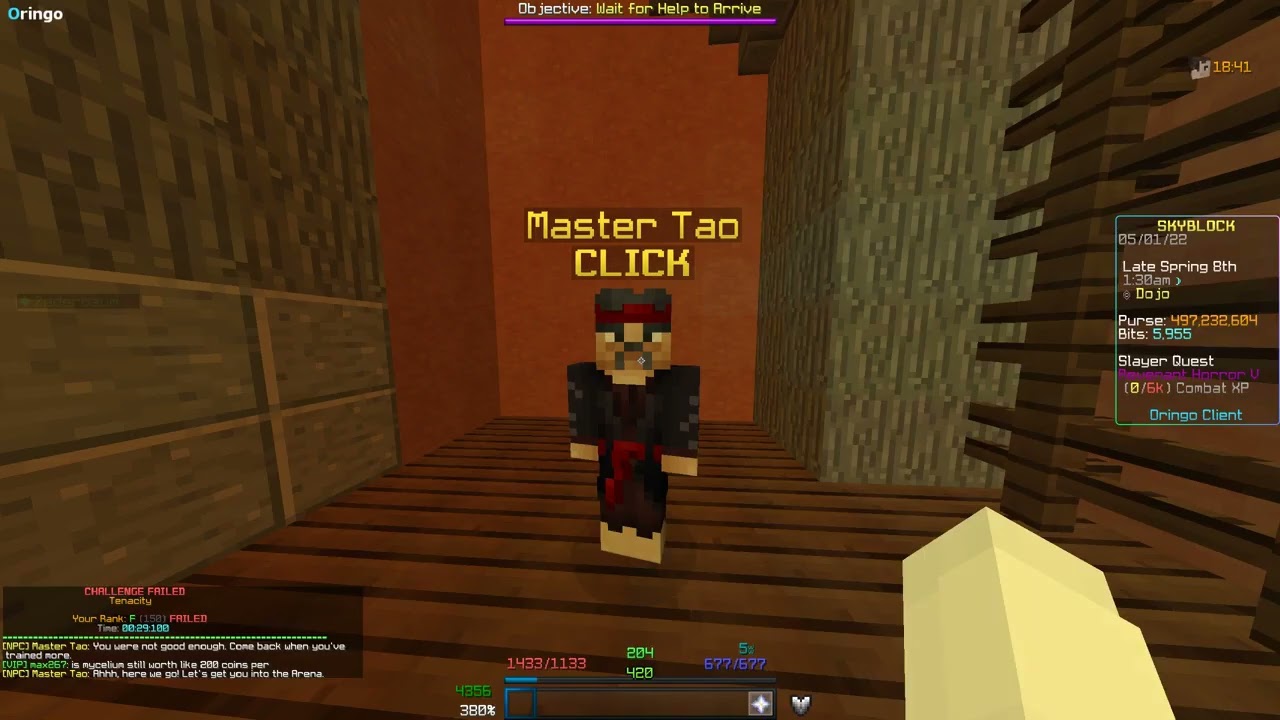 Oringo Dojo Helper / Hypixel Skyblock - YouTube