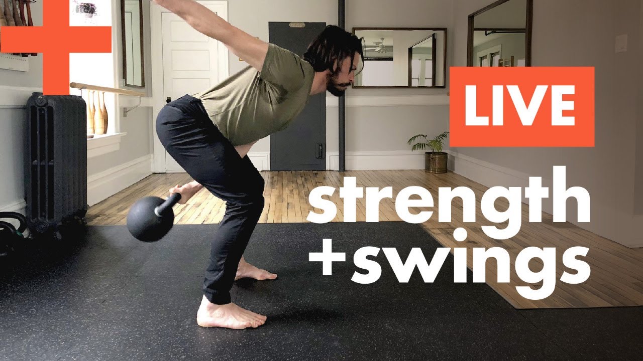 Follow Along Workout. Strength + Swing. Simple + Strong get ups and 1 ...