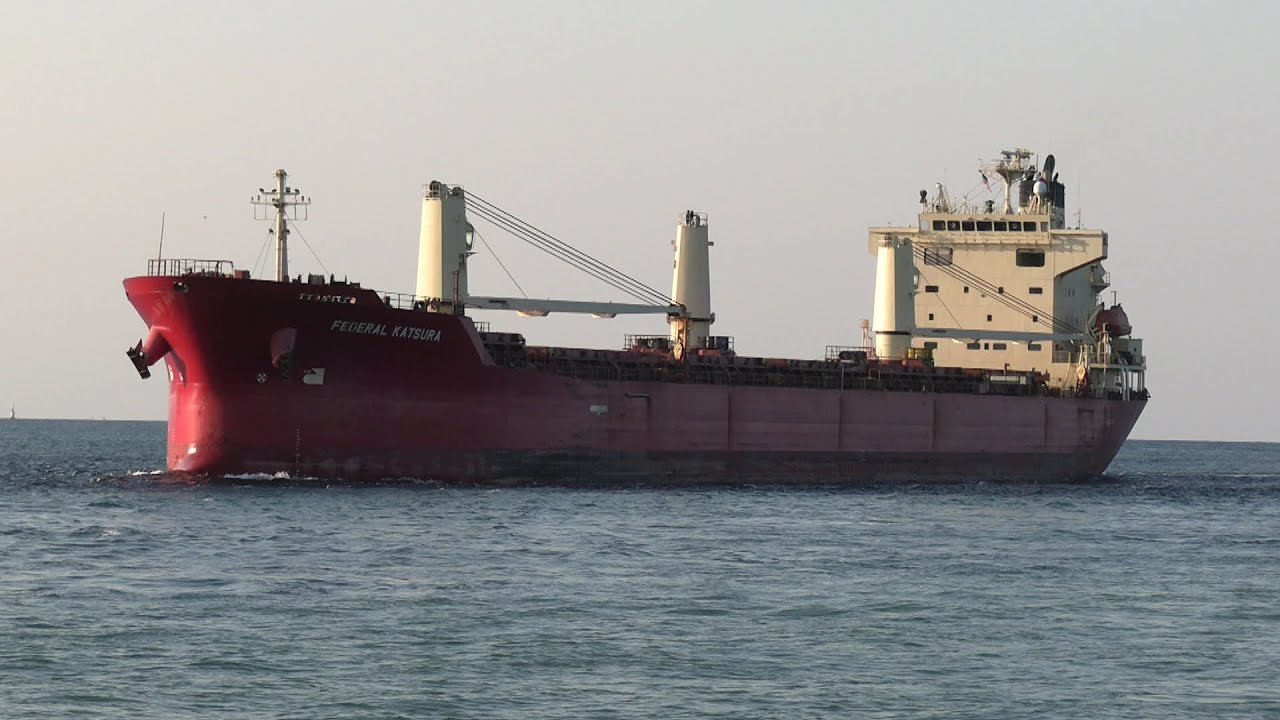 Federal Katsura 200m Cargo Ship South From Lake Huron - YouTube