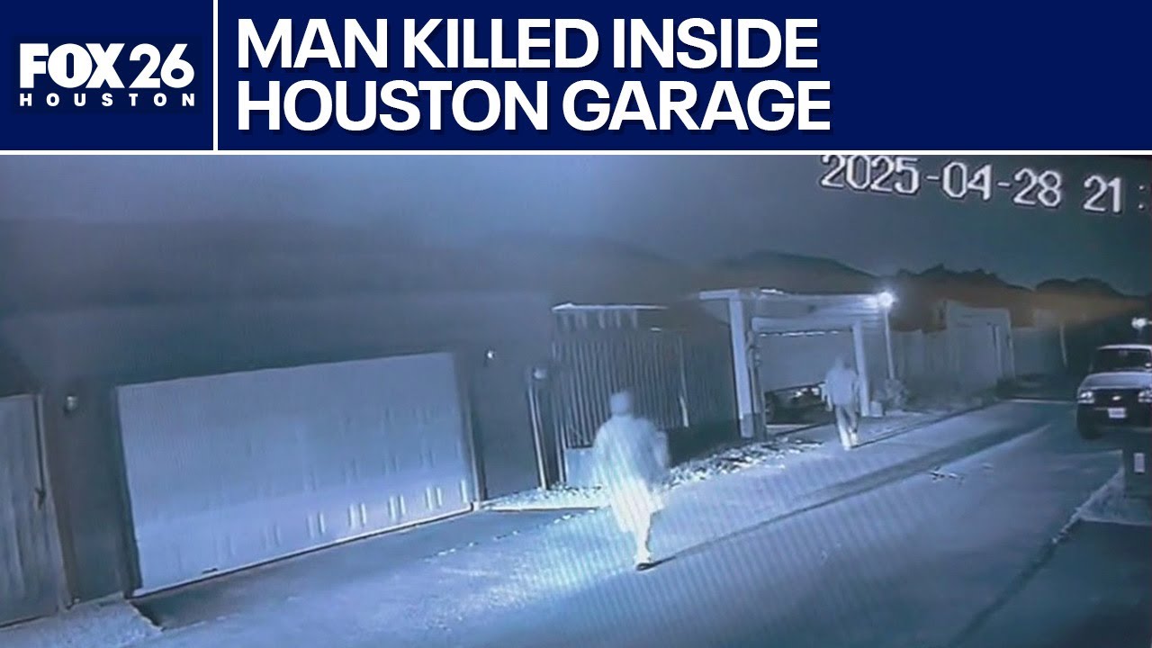 Man killed inside Houston garage - YouTube
