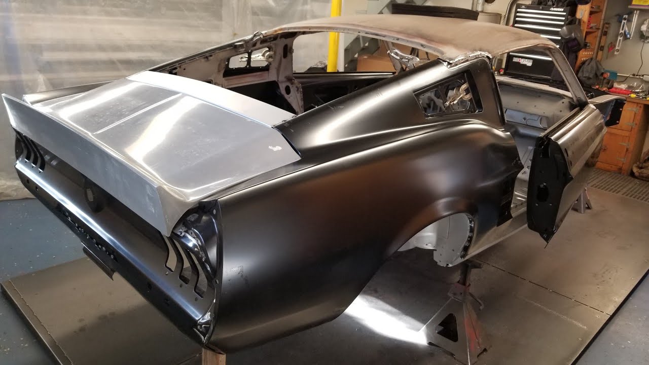 Quarter Panels Installed on 1967 Shelby Mustang Clone! - YouTube