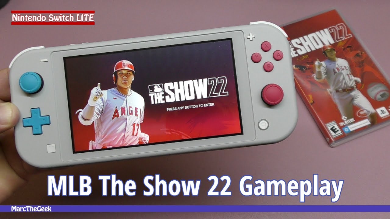 MLB The Show 22 Gameplay on Switch LITE - YouTube