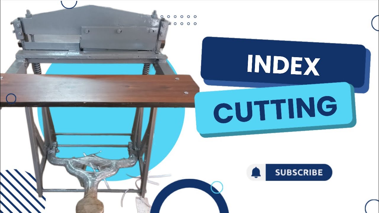 FOOT OPERATED-INDEX CUTTING MACHINE _ 6283183227 #viral - YouTube