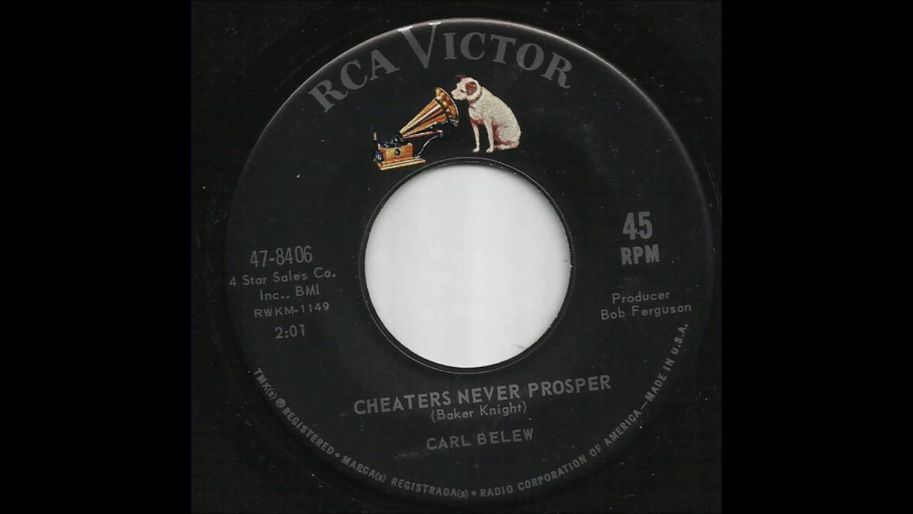 Carl Belew - Cheaters Never Prosper - YouTube