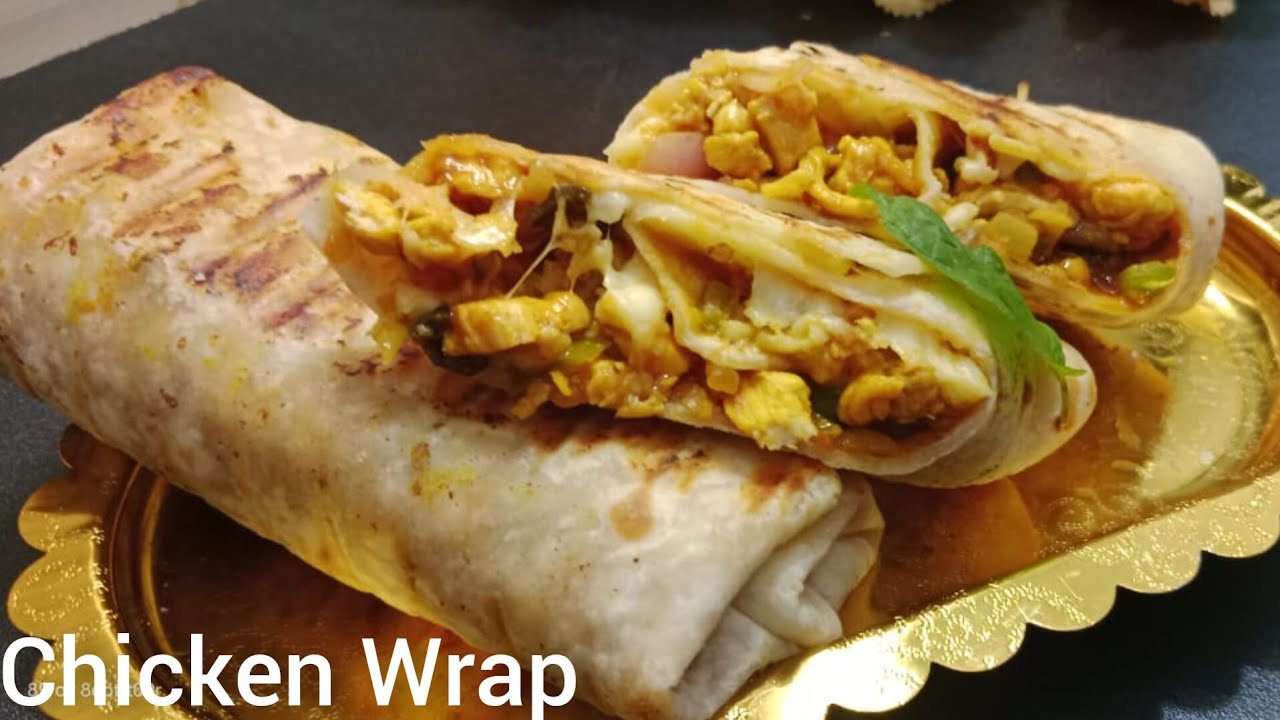 Chicken Wrap, Grilled chicken Wrap Recipe by Food fusion by gullnoor ...