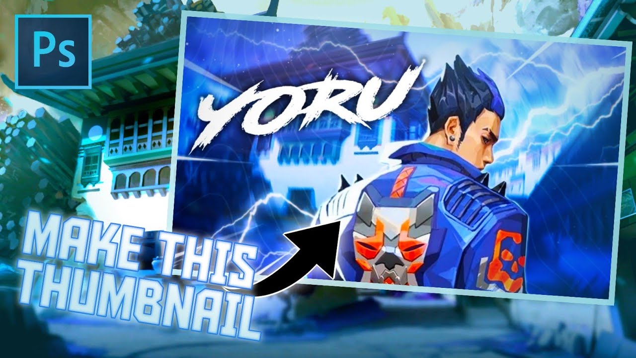 "YORU" Thumbnail tutorial | adobe photoshop. - YouTube