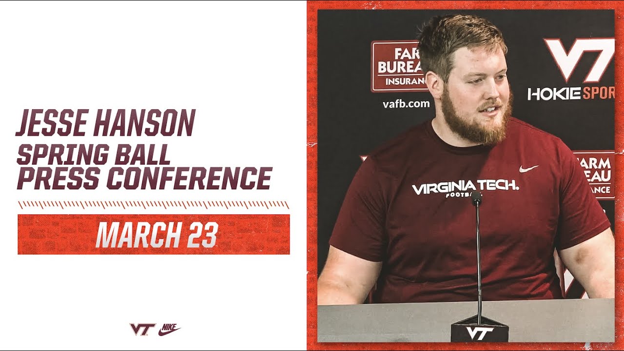 FB: Spring Ball Press Conference (Jesse Hanson) - YouTube